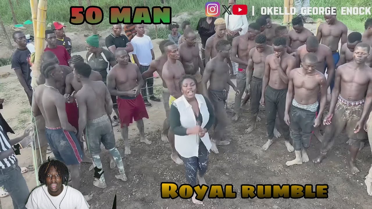 African Wrestling ROYAL RUMBLE Match! Wwe Imitation - YouTube