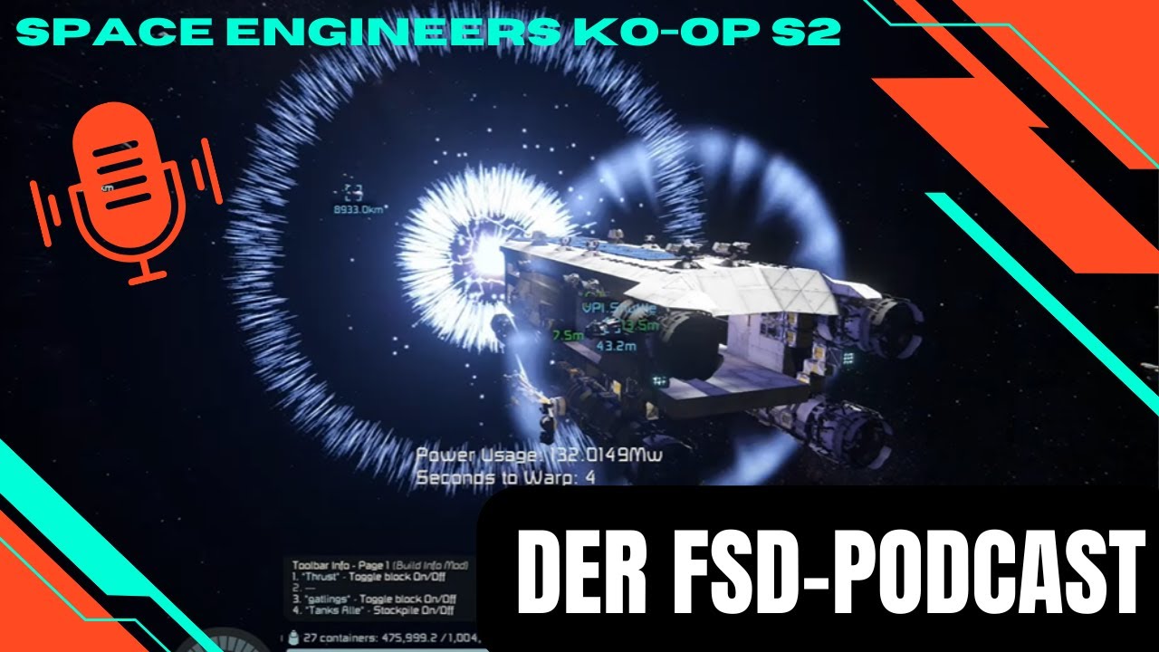 FRAME-SHIFT-DRIVE PODCAST - Space Engineers Koop S2E02 (German/Deutsch ...