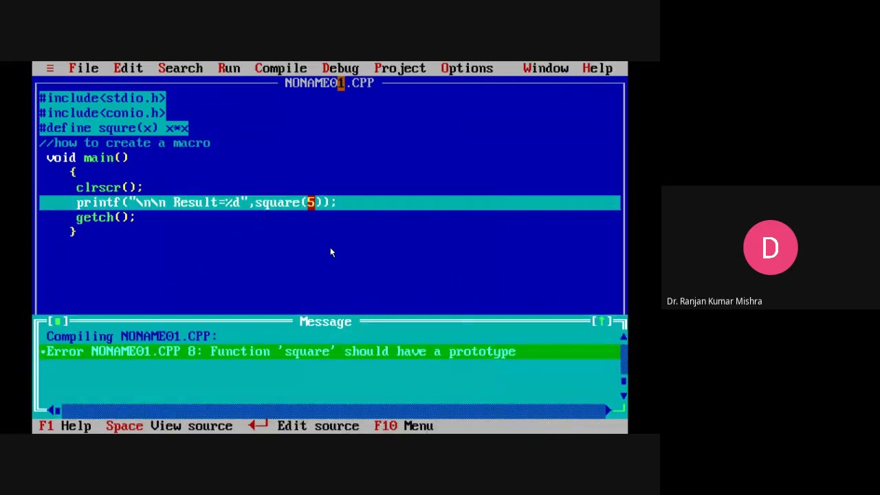 Introduction Of User Defined Header File Youtube 2245