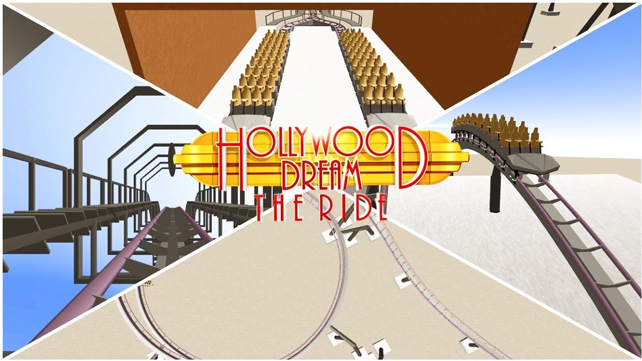 Hollywood dream the ride & Backdrop [Ultimate Coaster 2] - YouTube