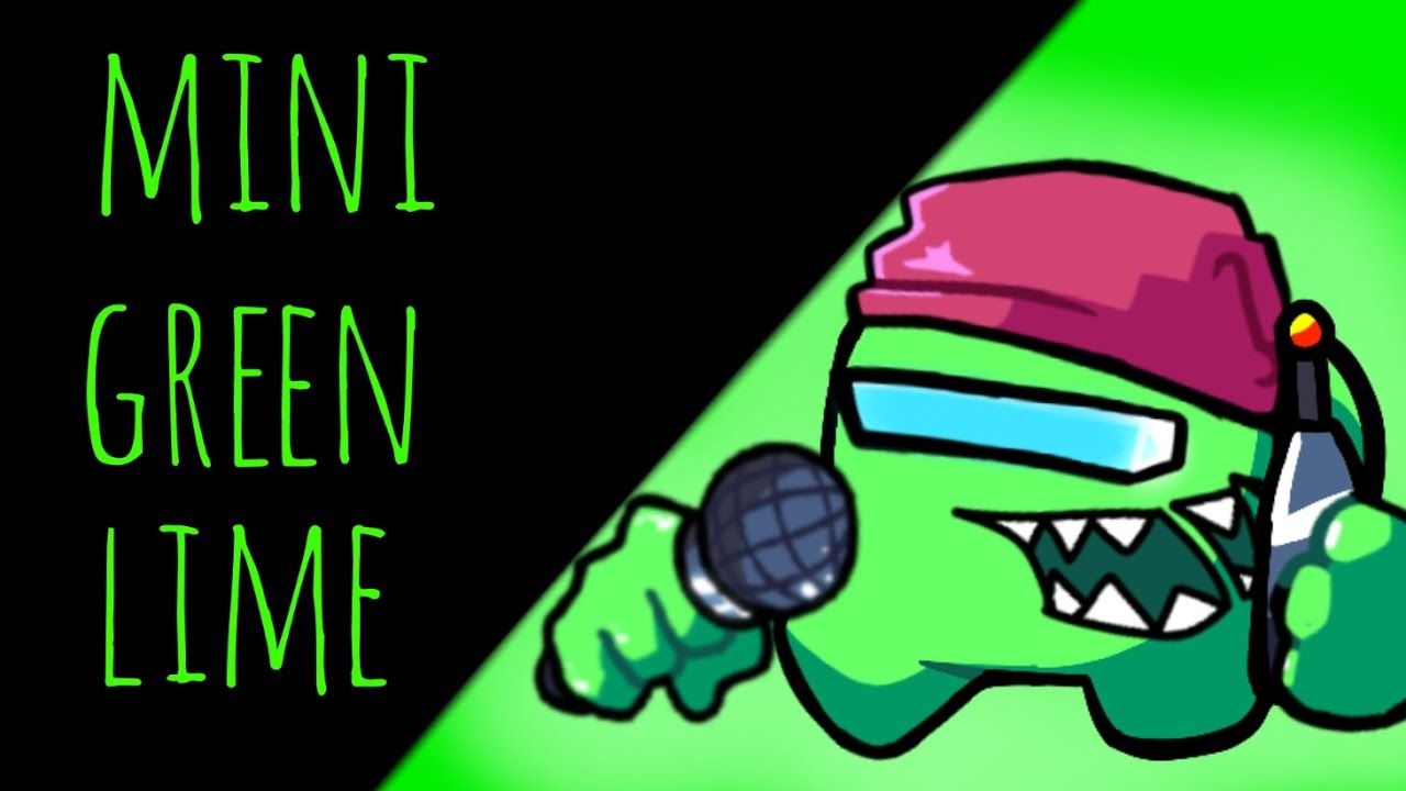 fnf vs impostor v4/mini green lime playable sprite - YouTube