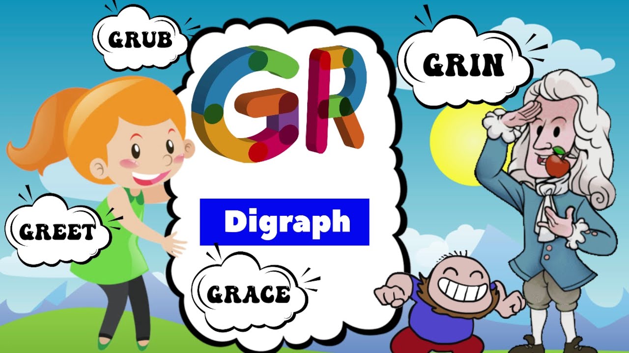 GR words | GR Consonant Blend Sound | Phonics for kids | GR Digraph ...