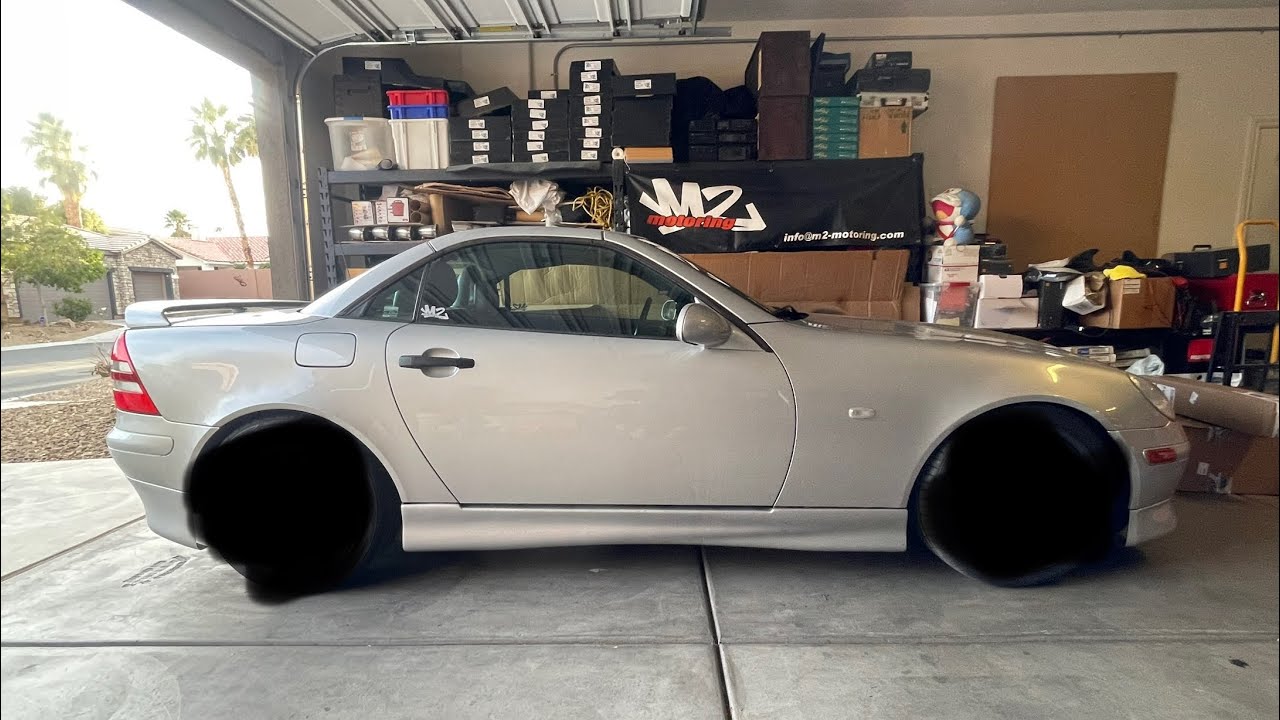 Time to change the wheels on my Mercedes Benz SLK. I'm not sure how I ...