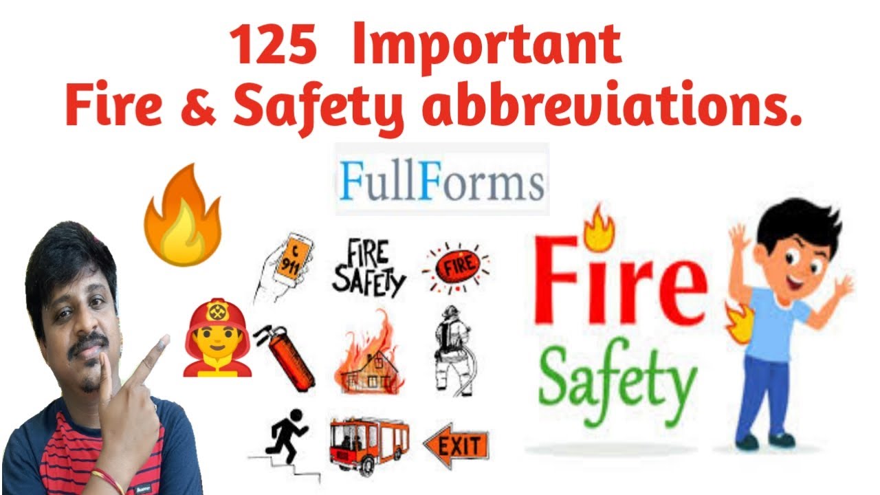 Important Fire & Safety Abbreviations | 125 Important full form of Fire ...
