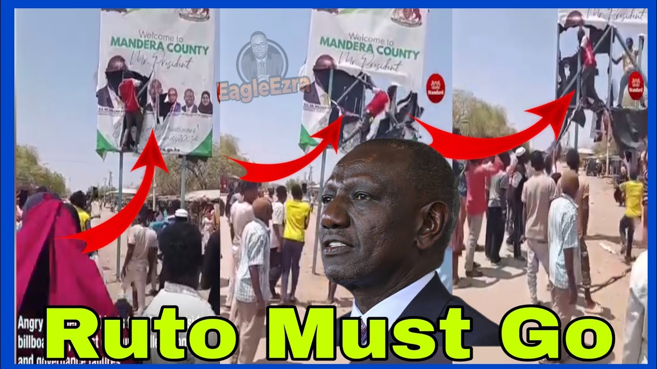 Ruto won't win 2027,drama as mandera Gen Z's protests against Ruto ...