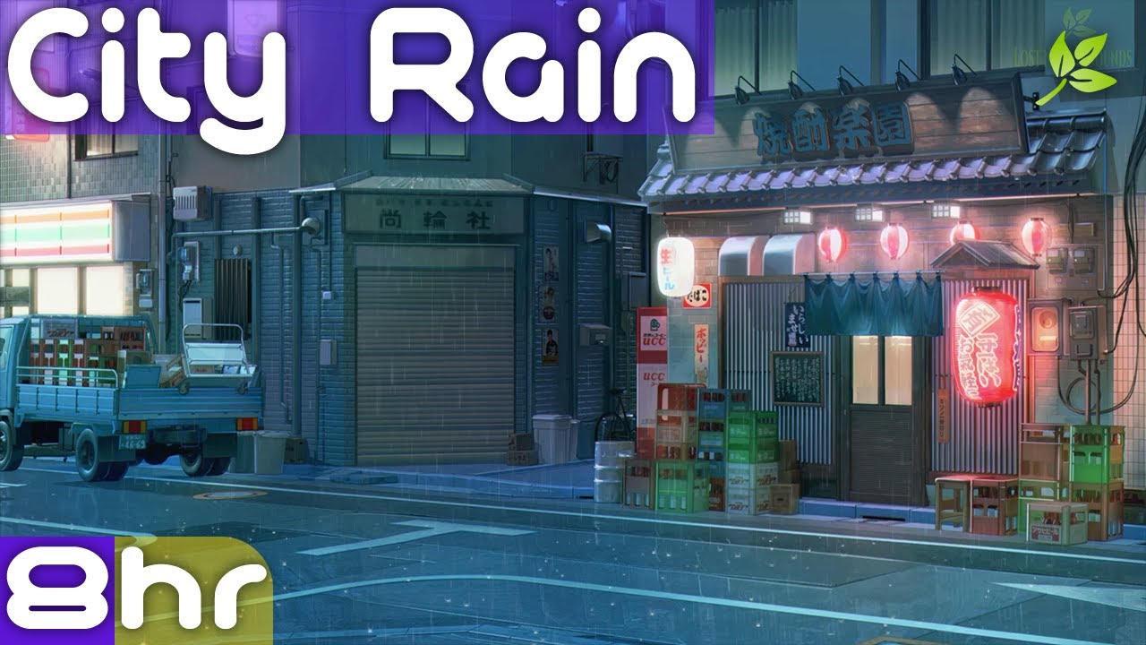 City Rain Ambience | Rain Sounds For Sleeping | Rainy City Atmosphere ...