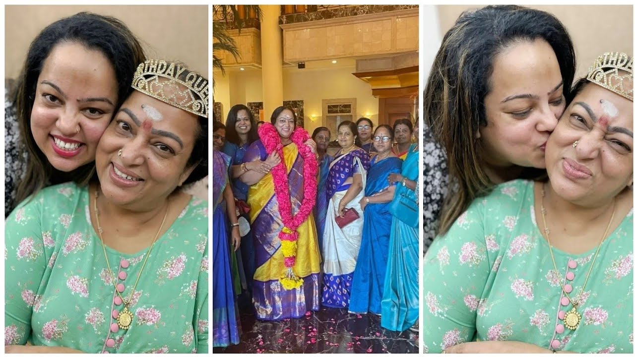 Actress Nalini 56th birthday celebration with daughter and friends 😍🎊 ...