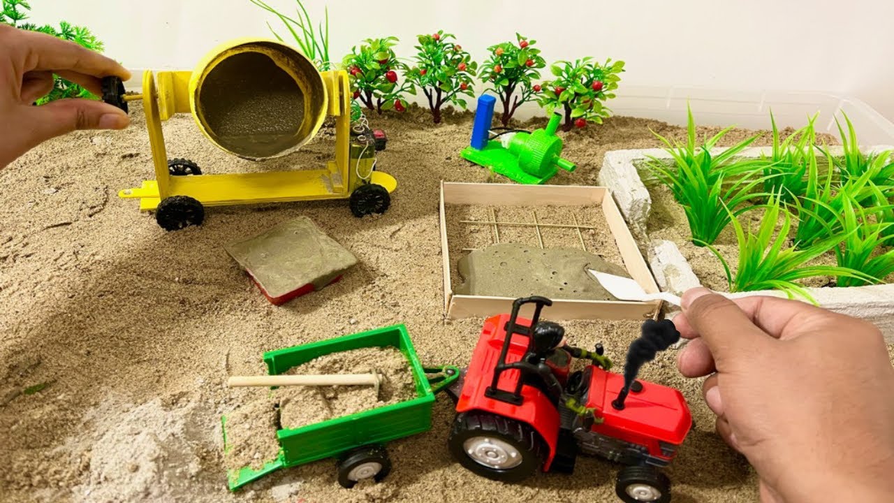 DIY I how to make mini pump I mini pump base I miniature concrete I ...