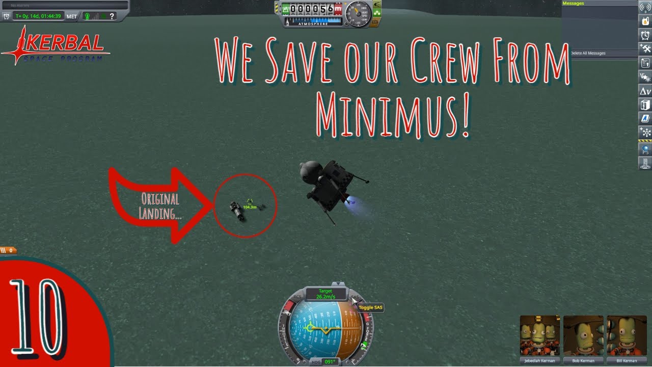 We Save our Crew from Minimus! | Kerbal Space Program - YouTube