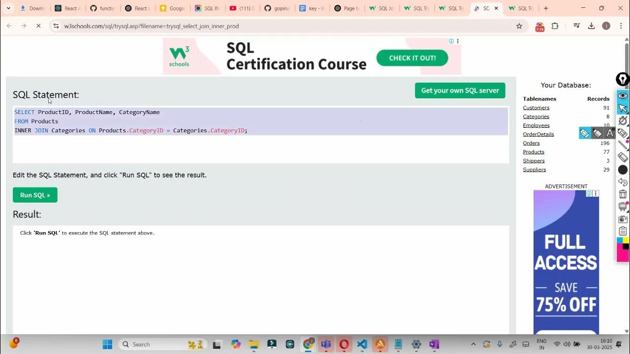 SQL Inner joins - YouTube