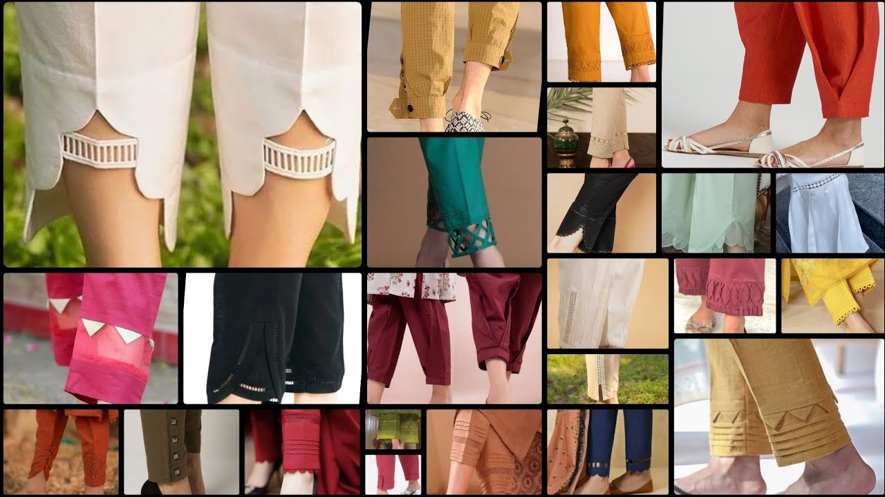 Trouser Designs 2024 || Trouser Ke Designing Ideas || Trouser Design ...