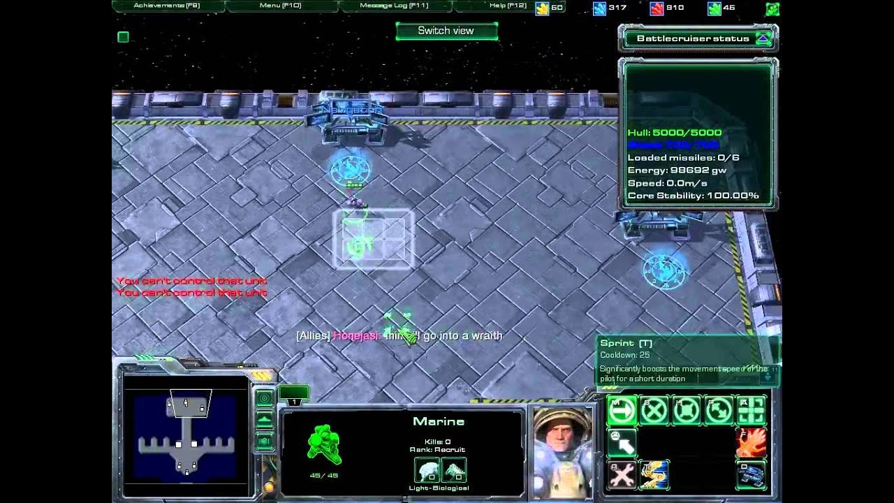 SC2 FFS Event92 Game 7 (Cruiser Command) - YouTube