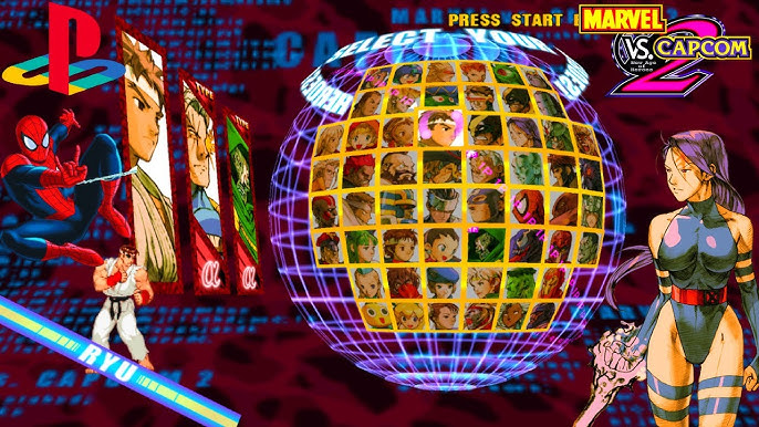 Marvel Vs Capcom 2 Character Selection Screen