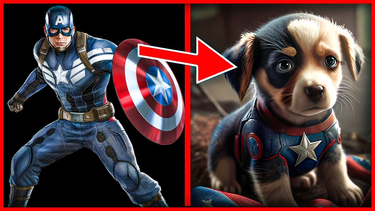 AVENGERS but PUPPY 💥 All Characters (Marvel & DC) - YouTube