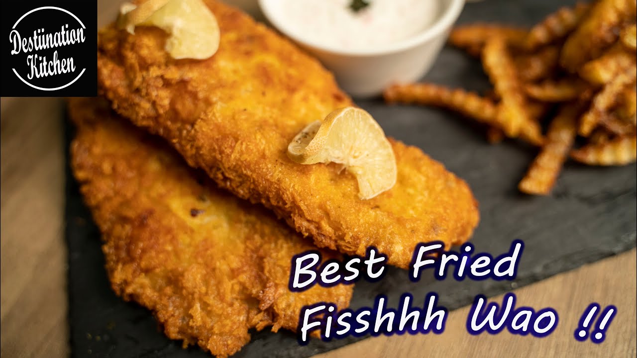 Amazing Fried Fish Fillet with Bread Crumbs Recipe-Fish & Chips With ...