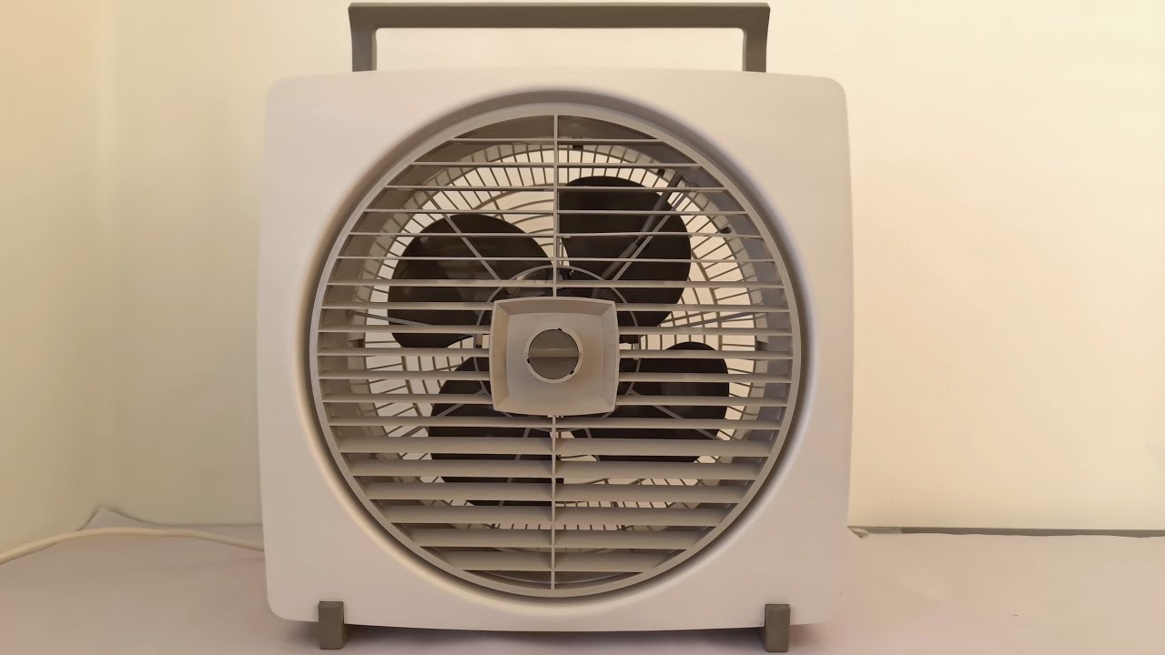 Vintage Mistral Gyro-Aire Beige Box Fan Test - YouTube