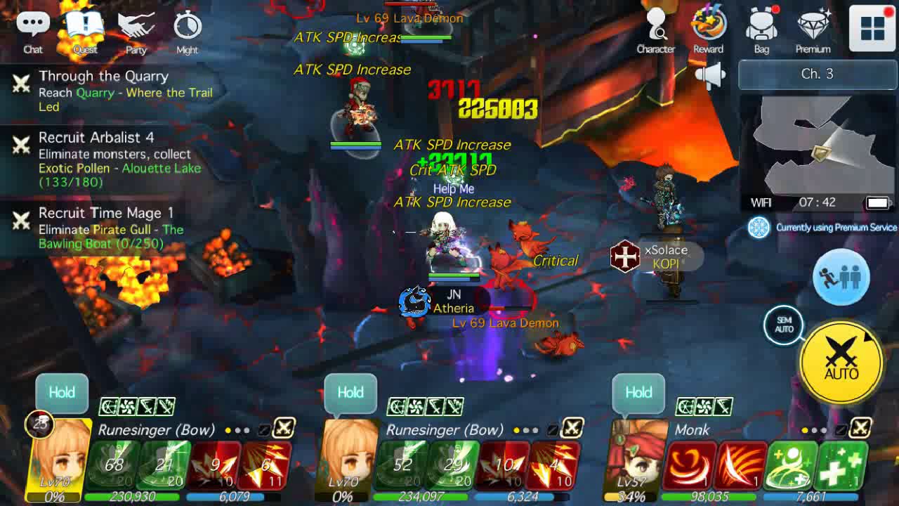 [Spiritwish] [스피릿위시] Rune singer bow 2/70 Farm LV Farm Gold map LV 69 ...