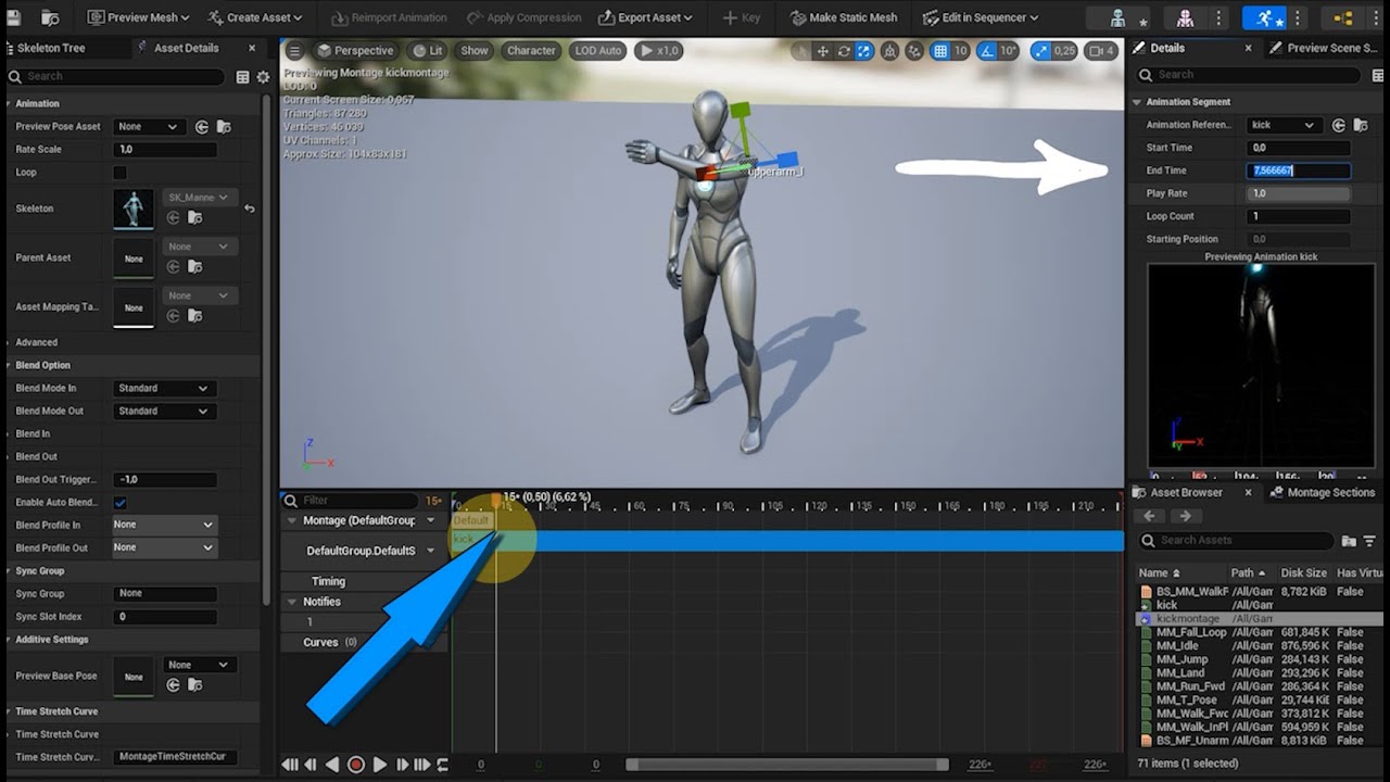 Unreal Engine 5 - How To Make Animations Shorter - YouTube