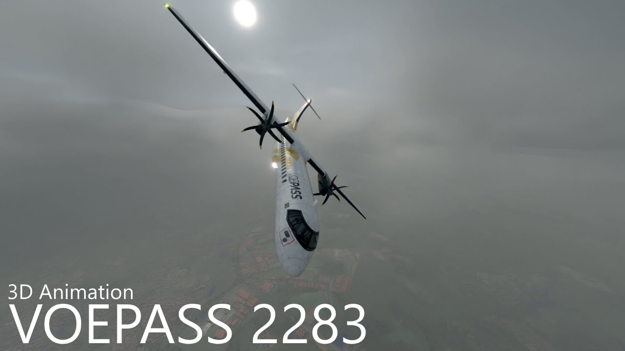 Voepass 2283 Crash 3D Animation - YouTube