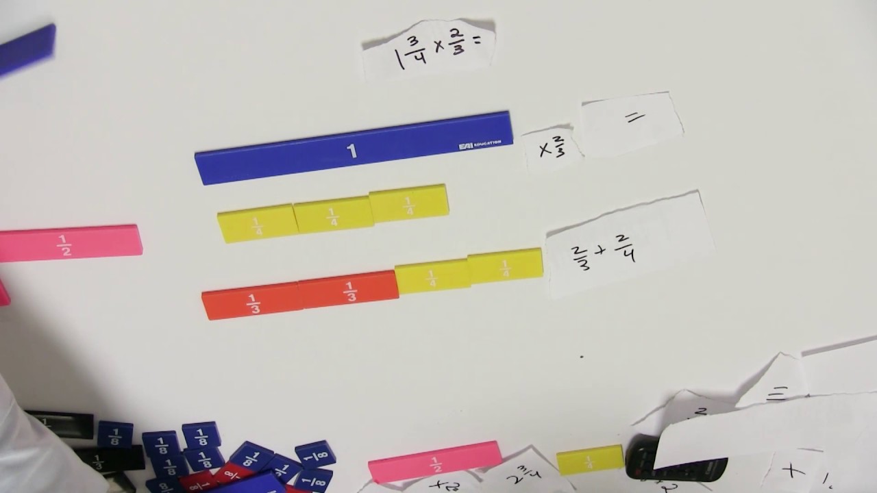Mixed Number by Fraction Multiplication Using Addition Model - YouTube