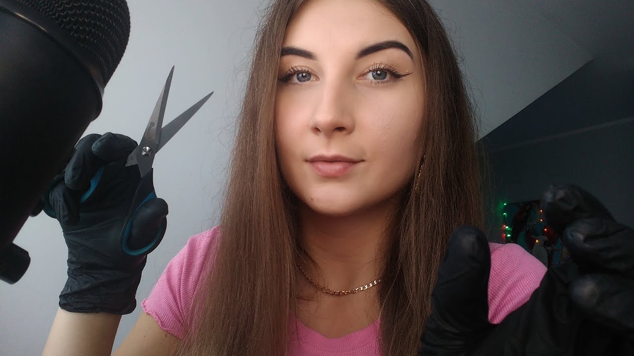 ASMR| **PLUCKING & CUTTING YOUR BAD ENERGY WITH GLOVES** - YouTube