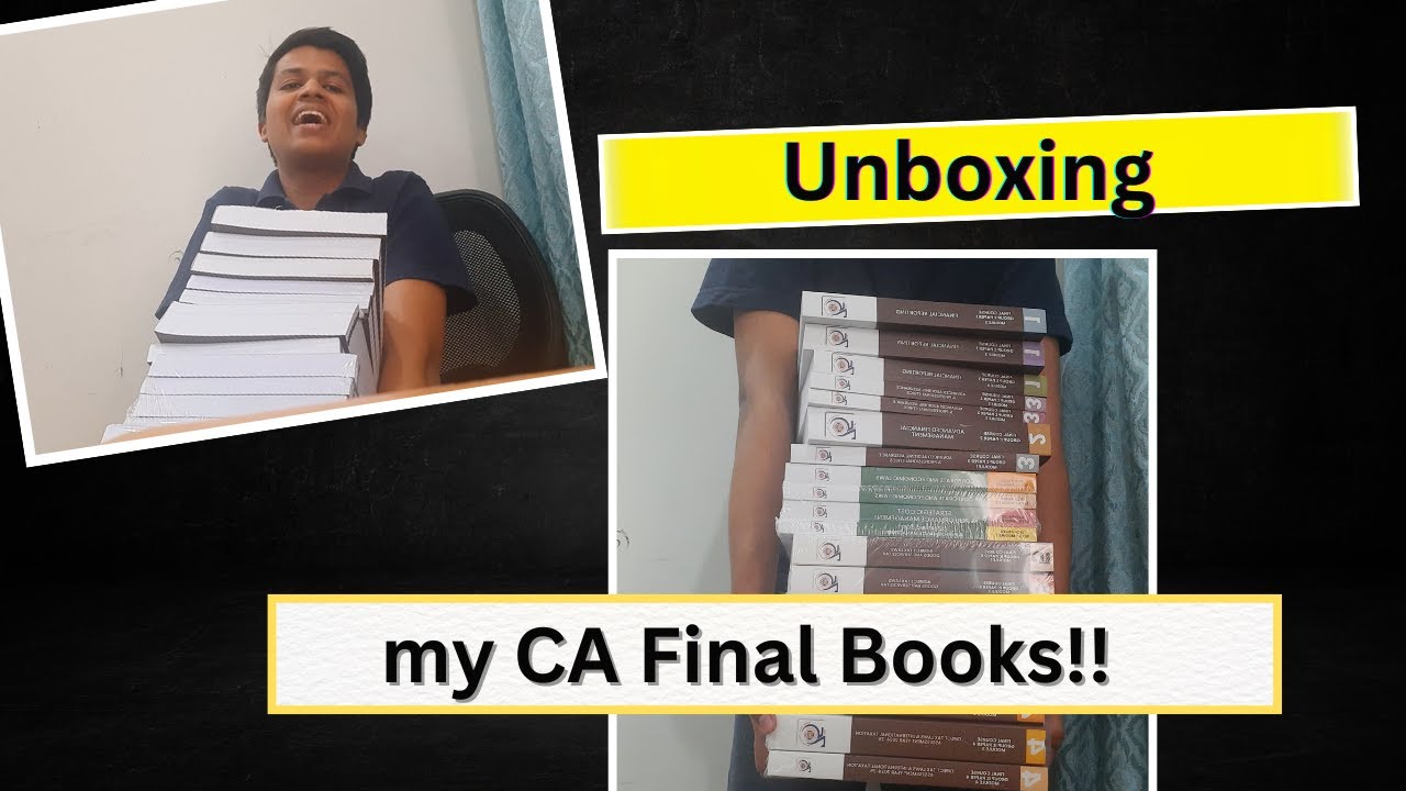 Unboxing CA Final Books | #caexams #ca #caarticles #cacoaching # ...