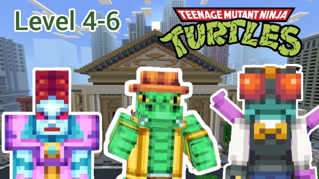 Minecraft Teenage Mutant Ninja Turtles DLC - Gameplay Walkthrough Levels 4-6 - YouTube