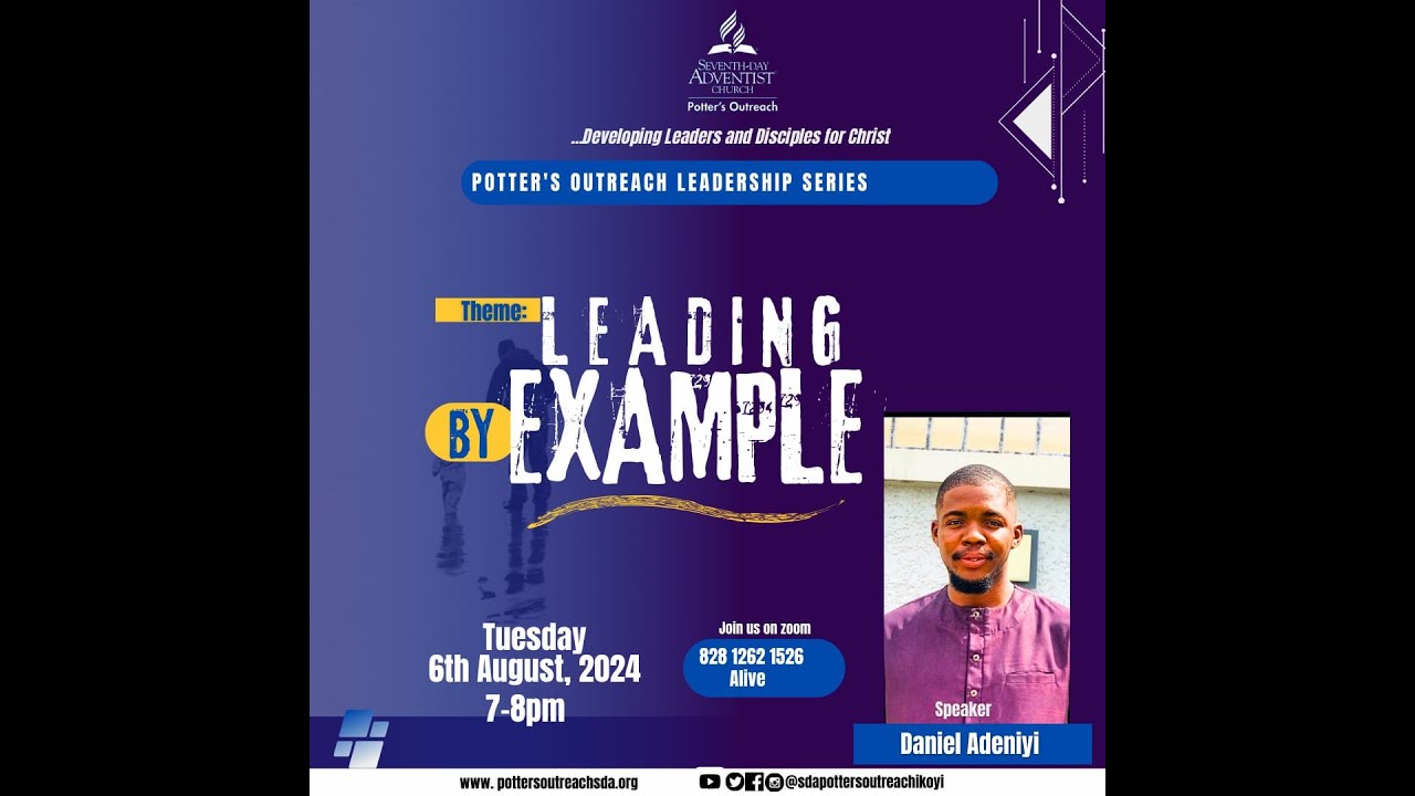 Tuesday Leadership Series | Leading by Example by Daniel Adeniyi - YouTube