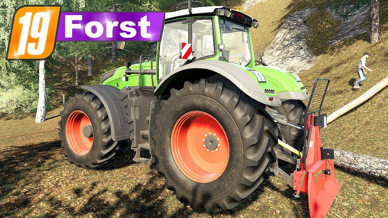 LS19 FORST #105 - Der FENDT belädt den MAN TGX mit HOLZ ...