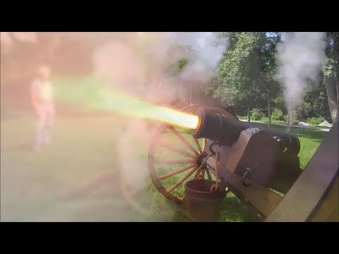 SHOOTING A CIVIL WAR MOUNTAIN HOWITZER CANNON REPLICA - YouTube