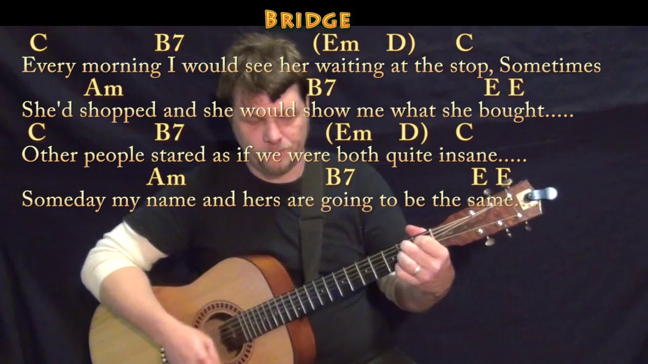 Bus Stop (Munson) Guitar Lesson Chord Chart with Chords/Lyrics - YouTube