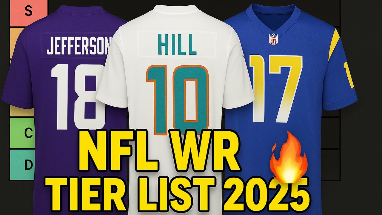 NFL WR’S TIER LIST!! Crazy Rankings!! - YouTube