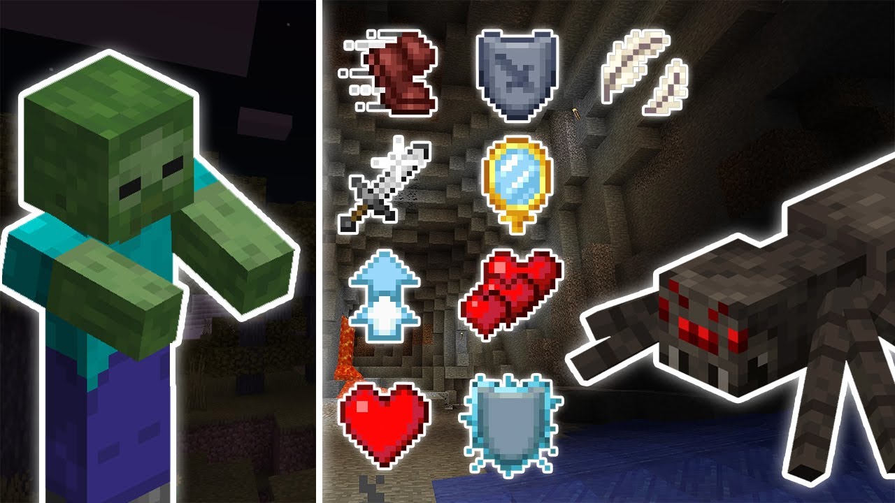 ZOMBIE VS ALL POSITIVE EFFECT SPIDERS | MINECRAFT - YouTube