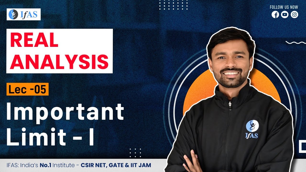 Concept Of Important Limits I In Real Analysis Csir Net Mathematics Youtube