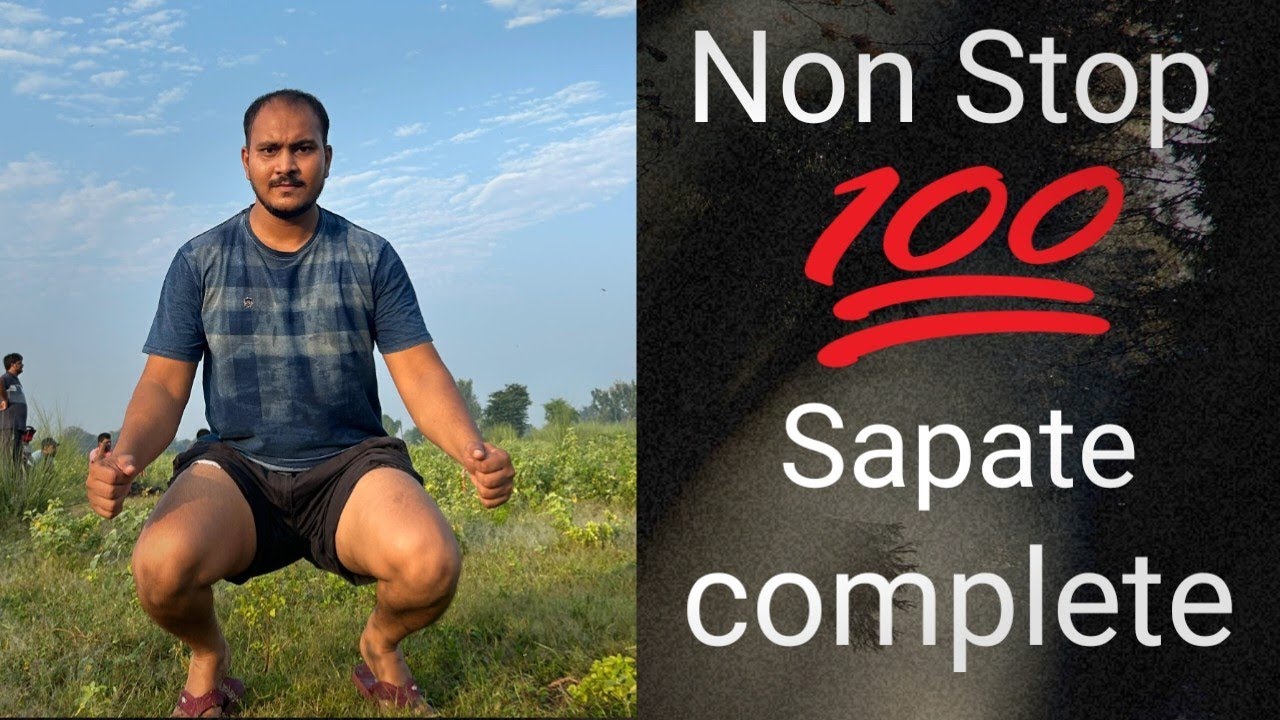 bina ruke 100 sapate #wrestling #video #viral #fitnees #trending #desi ...