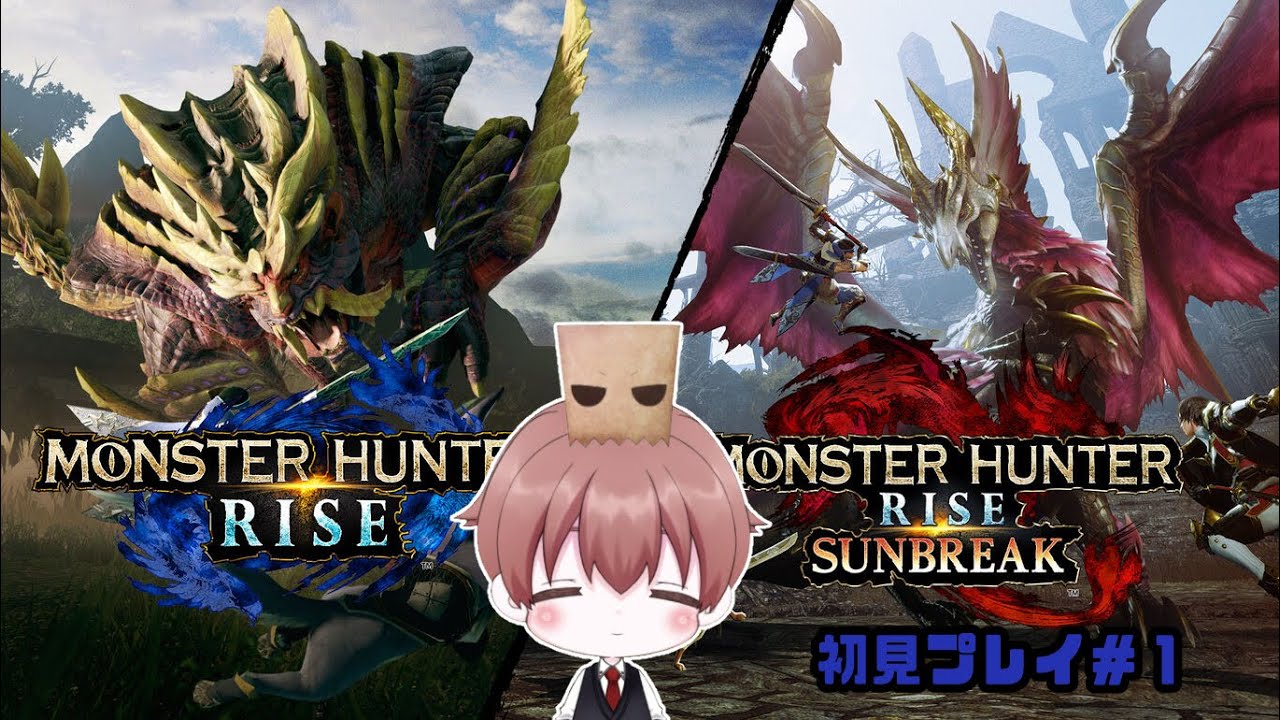 【MHRSB】初見プレイモンスターハンターライズ＃1【Vtuber/紙袋かぁくん】 - YouTube