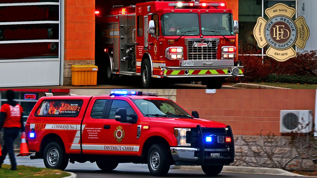 London Fire - Engine 1 & Car 2 Responding - YouTube