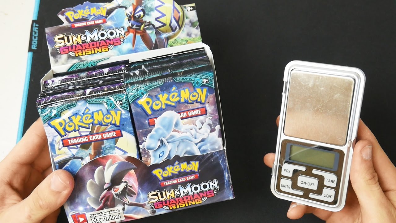 THE BRAND NEW SET!! WEIGHING 18 POKEMON GUARDIANS RISING BOOSTER PACKS ...
