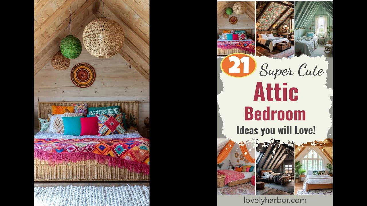 21 Cute Attic Bedroom Ideas You Will Love - YouTube