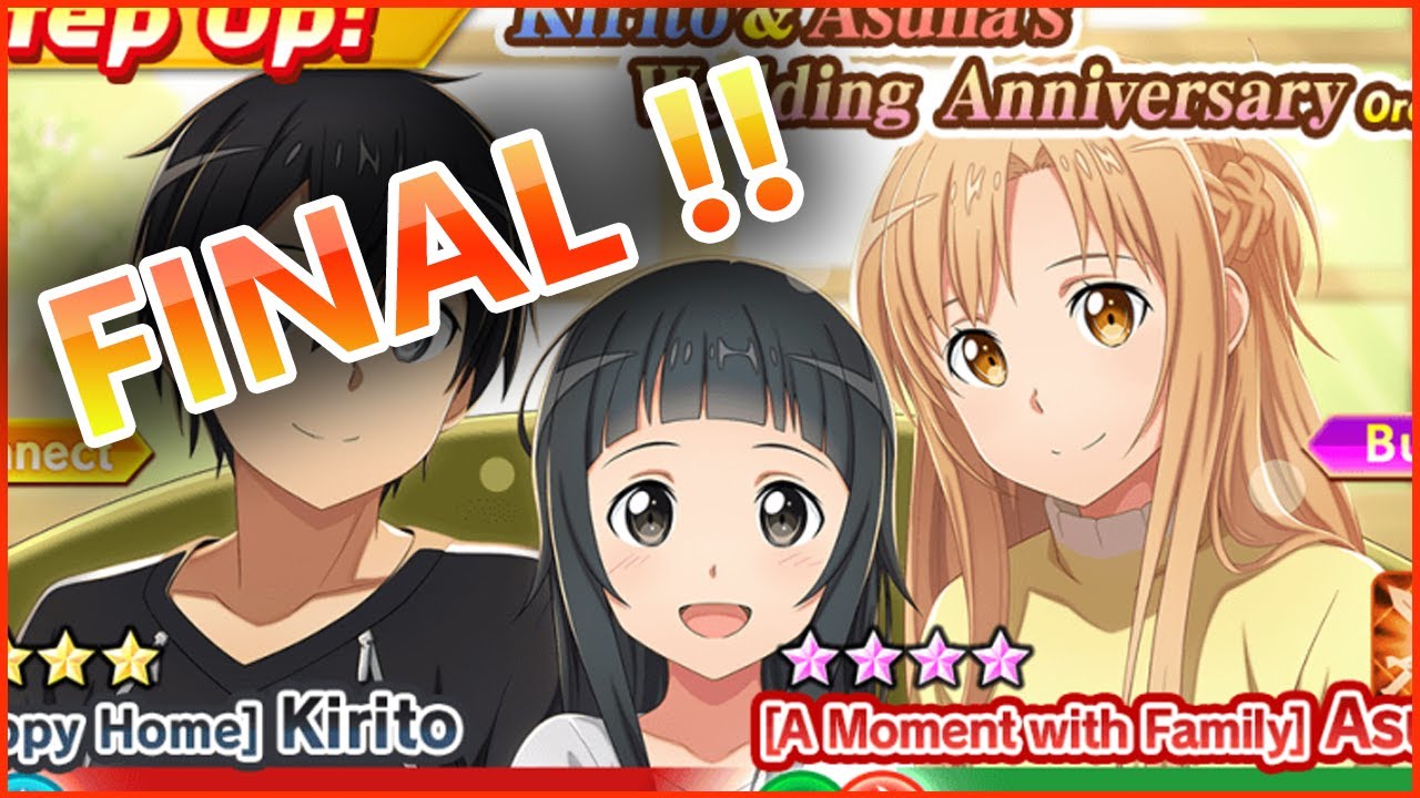 🔴 SAOIF : Kirito & Asuna's Wedding Anniversary Order Final Turn!! - YouTube