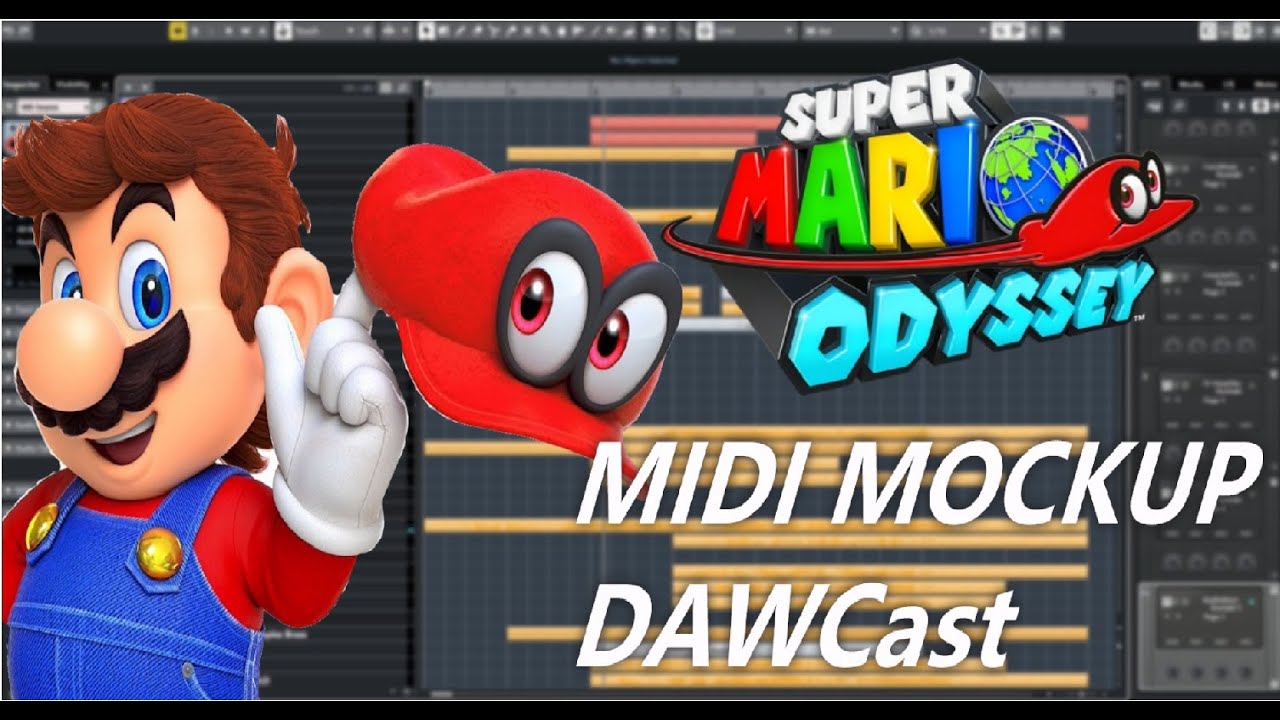 Mario Odyssey Intro - Orchestral Mockup DAWCast - YouTube
