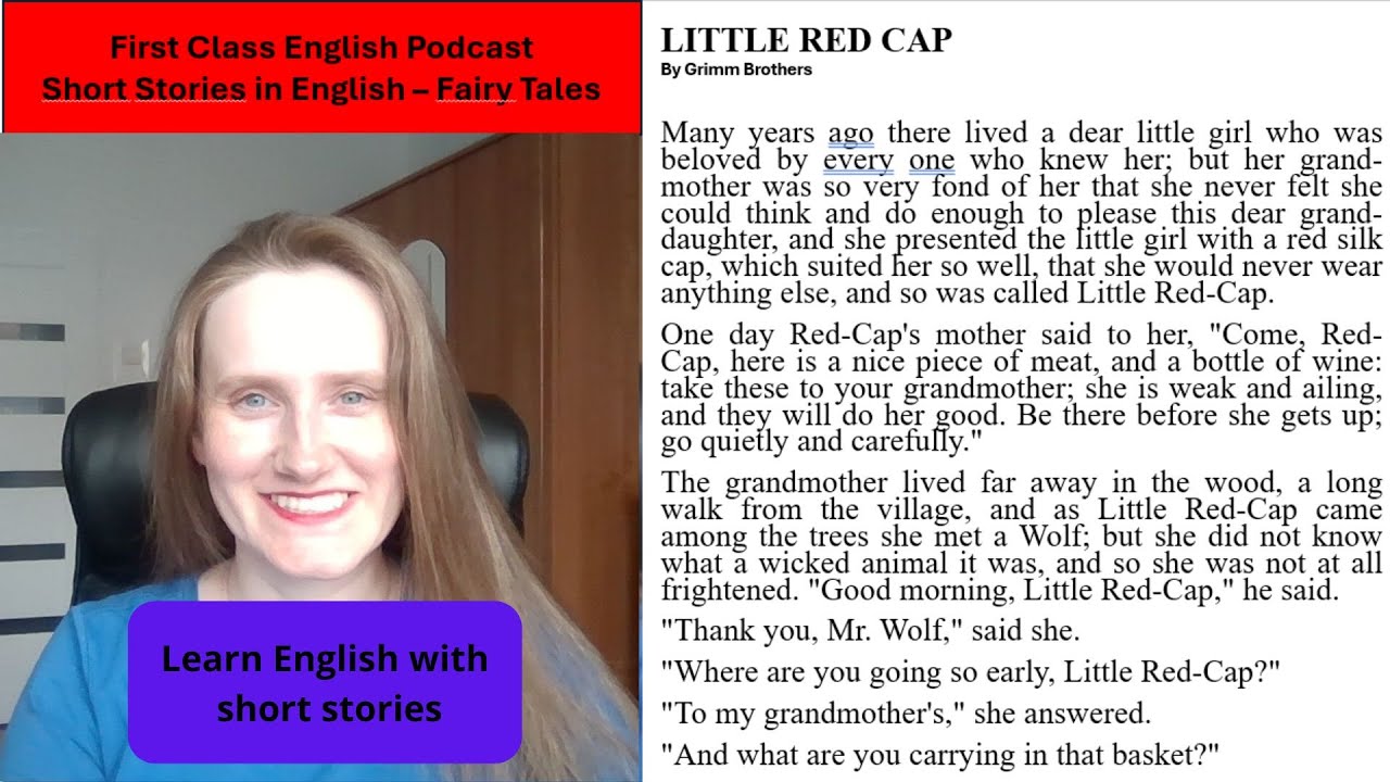 LITTLE RED CAP - Learn English with short stories - YouTube