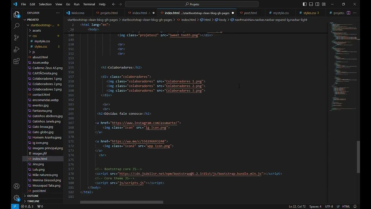 index html Projeto Visual Studio Code 2024 10 26 06 06 07 - YouTube