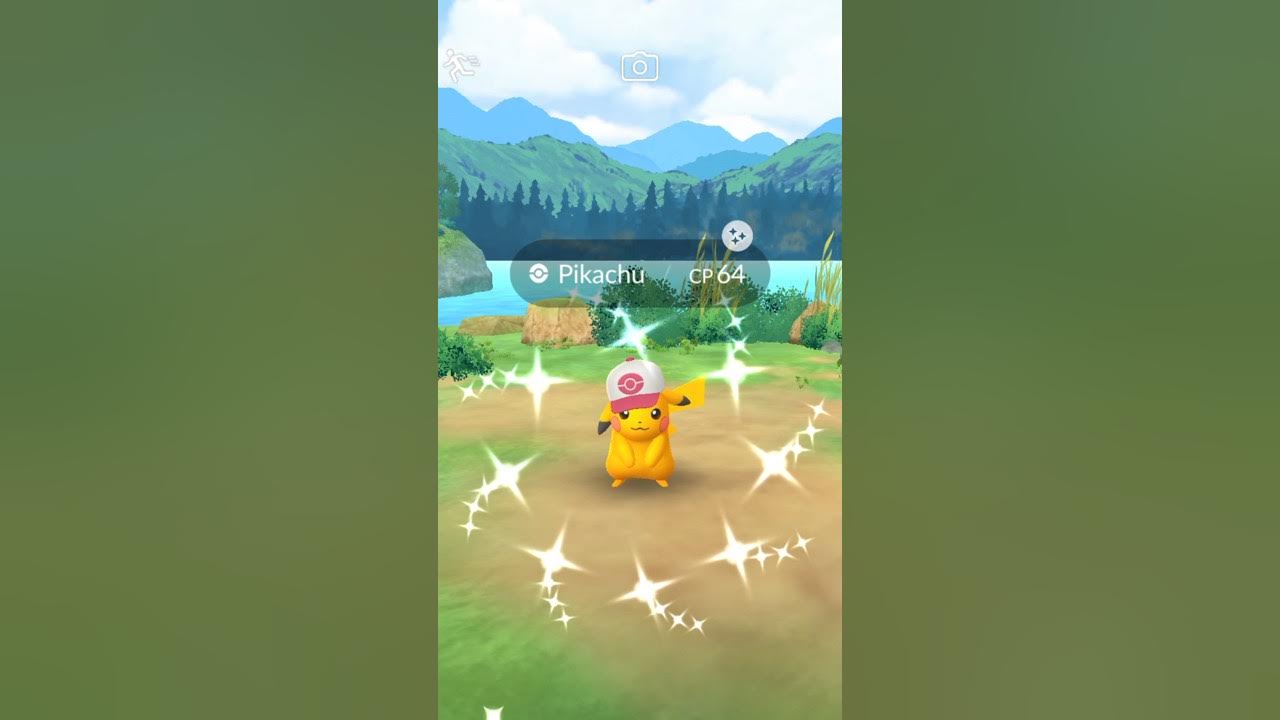 Shiny Hilda's Hat Pikachu Pokemon GO - YouTube