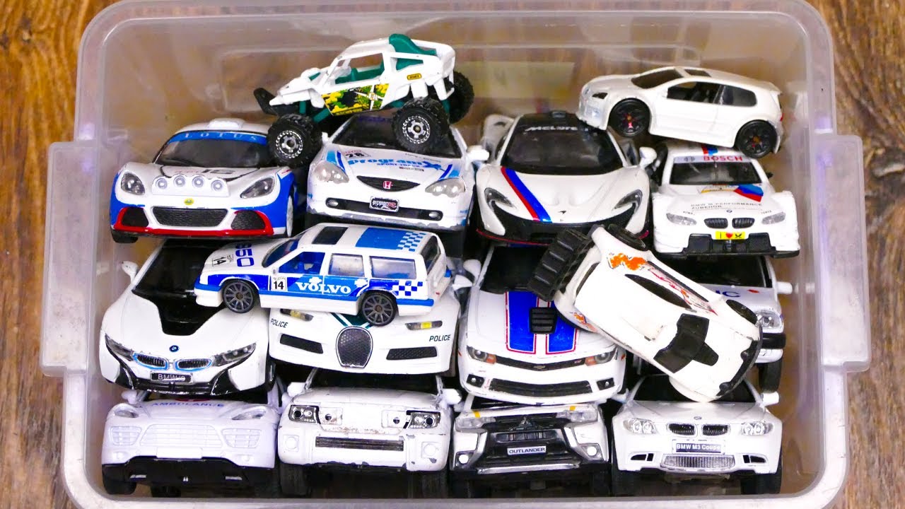 FULL Box of My Favorite Hot Diecast Model WHITE Cars / BMW, LAND ...