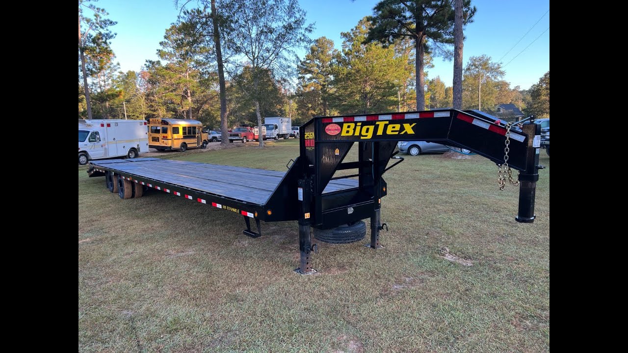 2022 Big Tex 25GN HD Tandem Gooseneck Flatbed Trailer VN8566 Lot#384 ...