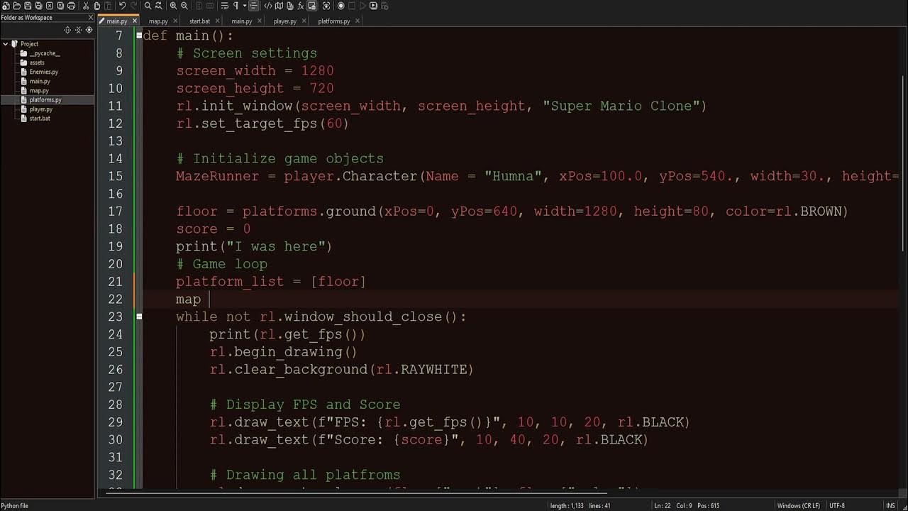 Making A Game Using Raylib in Python - Uni Project - YouTube