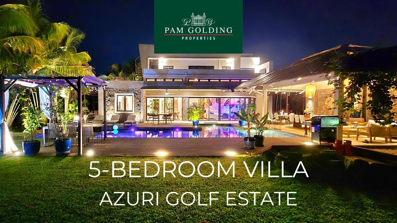 Azuri Mauritius | 5-Bedroom Golf-Facing Villa for Sale on a Top Coastal ...