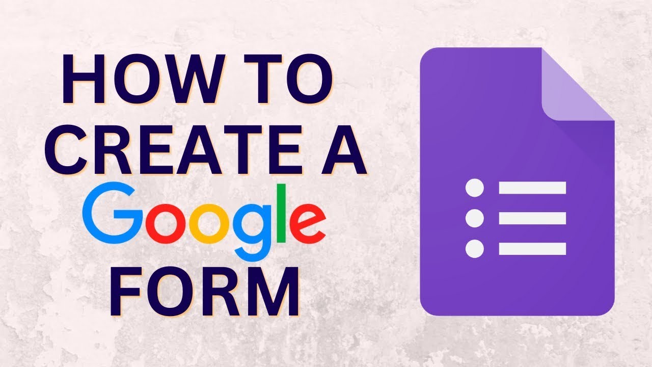 How to Make a New Google Form - YouTube