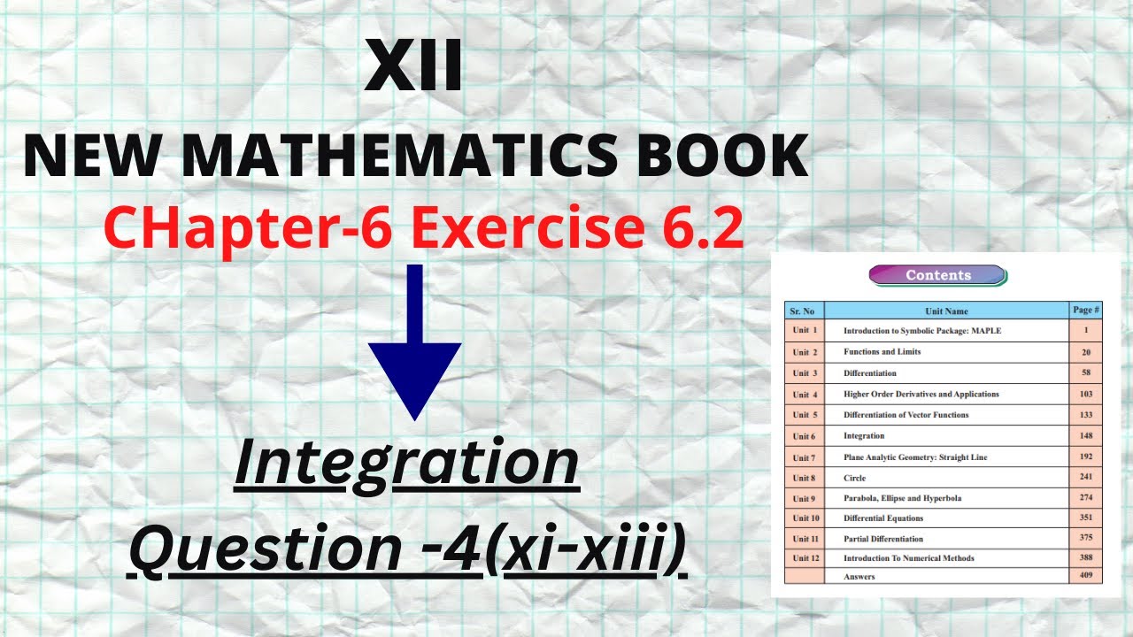 XII Mathematics New Book Chapter-6 Exercise 6.2 Question-4(x-xiii ...